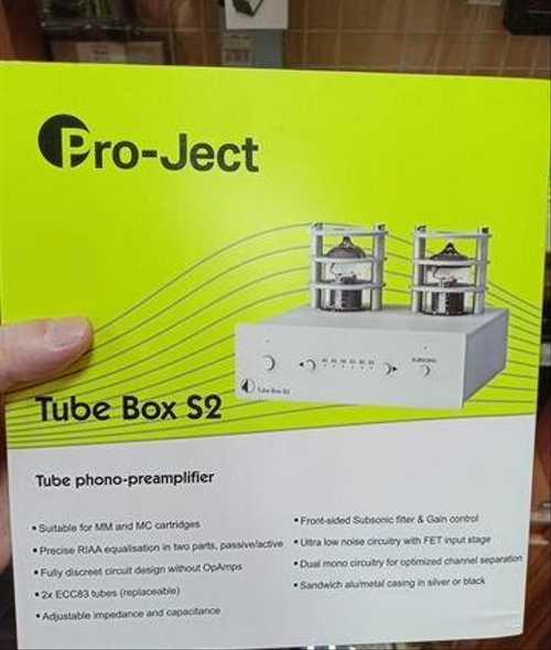 Ламповый MM/MC-фонокорректор Pro-Ject Tube Box S2