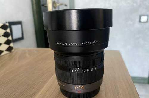 Объектив Panasonic Lumix g vario 7-14mm f4.0 asph