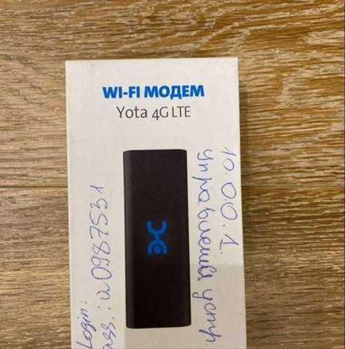 WI-FI модем Yota 4G LTE Москва | Festima.Ru (368316000)