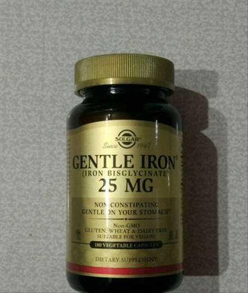 Железо 25 мм. Солгар легкодоступное железо Джентл Айрон капс. №180. Gentle Iron (Iron Bisglycinate) капсулы. Солгар бисглицинат. Солгар легкодоступное железо Джентл Айрон капс. 25 Мг №90.