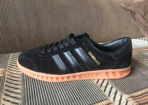 Adidas Hamburg black/gold новые 40 размер