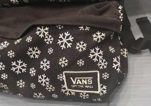 Рюкзак Vans черный со снежинками