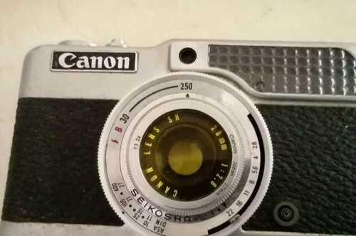 Плёночный полукадровый фотоаппарат canon demi