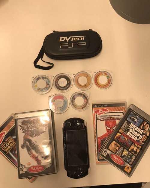 Sony PSP(с зарядкой) +10 игры