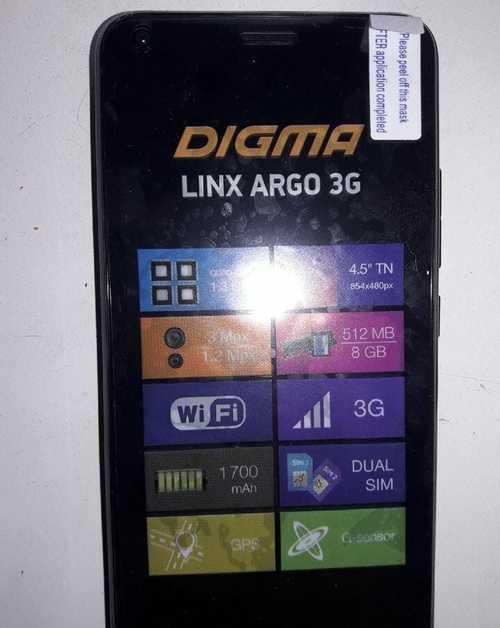 Digma Linx Argo 3G (Новый )