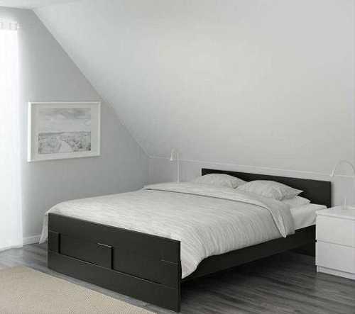 Кровать brimnes IKEA 160x200 см