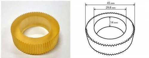 Ролик подачи (70608, Superfax, Uchida) полиуретан