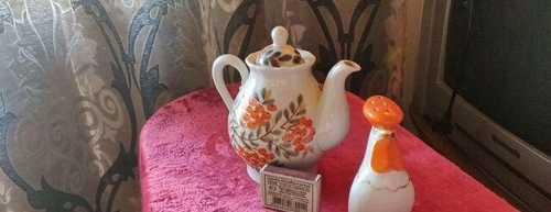 Заварочный чайник, Полонне 70-80годв,ручная роспис