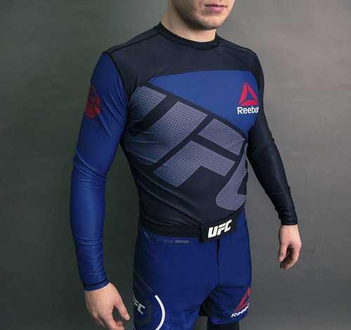 Рашгард Reebok UFC (черно-синяя)