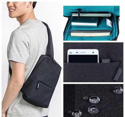 Сумка-рюкзак на 1 плечо Xiaomi Mi City Sling Bag