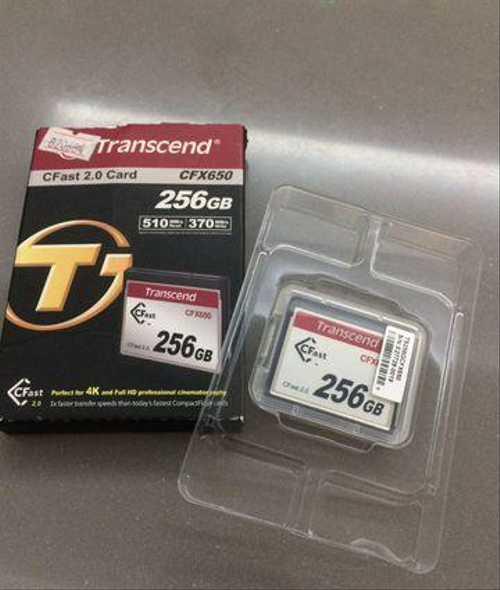 Карта памяти CFast 2.0 Transcend 256 Gb