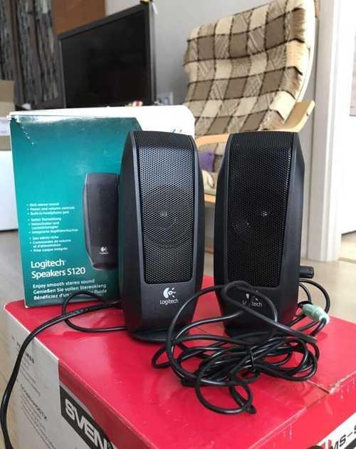 Колонки logitech s120 (новые)