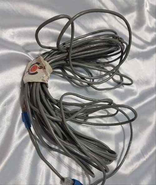 LAN кабель (патч-корд), 15м, UTP CAT 5e, обжатый