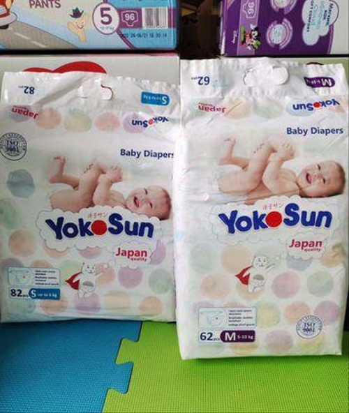 Подгузники yokosun 3(62)