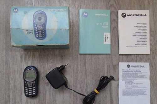 Телефон Motorola C115. 2005 год. Рабочий