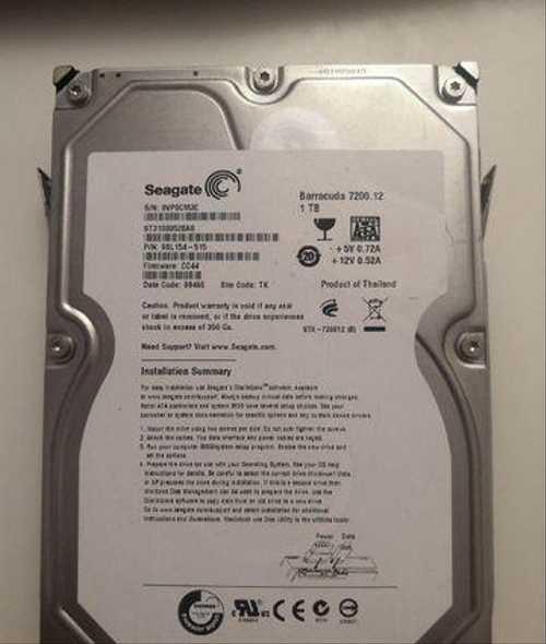 Жесткий диск Seagate Barracuda 1 тб ST31000528AS