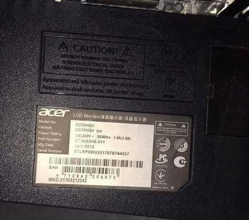 Монитор Acer 21.5" G225HQV