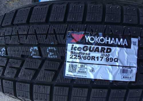 Yokohama ice guard ig60 зимняя отзывы. 225/60r17 Yokohama ig60 99q. Йокохама 225/60/17 99q ig60. 225/60-R17 Yokohama Ice Guard ig60 Япония.