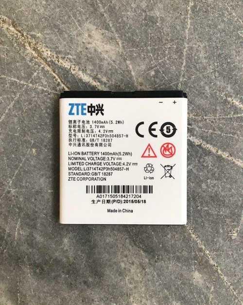 Аккумулятор Li3714T42P3h504857-H для ZTE U830