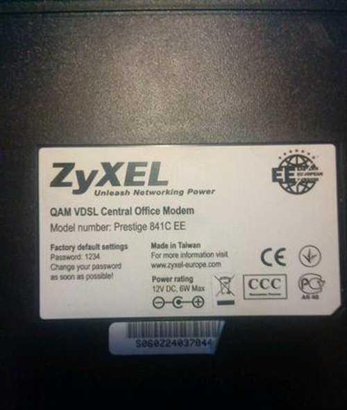 Zyxel prestige 841c ee