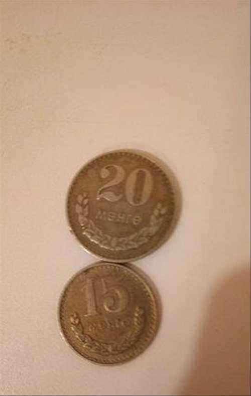 Набор из двух монет Монголия 1980г