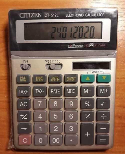 Электронный калькулятор citizen CT-512 L