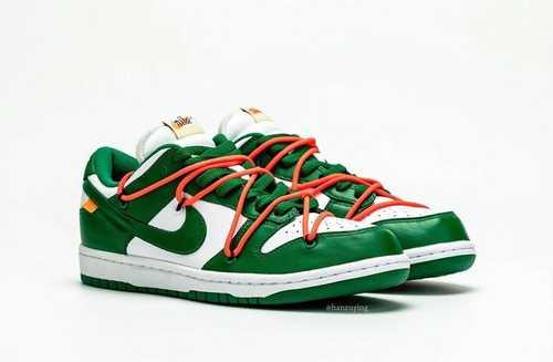 Nike Off White Dunk Low Green 9.5 US