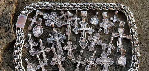 Православные кресты, браслеты и цепи из серебра