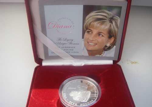 Серебряная монета Диана Diana 10000 экз RAR