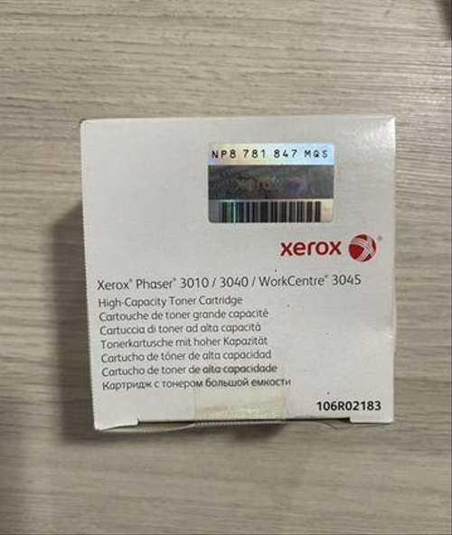 Картридж Xerox 106R02183