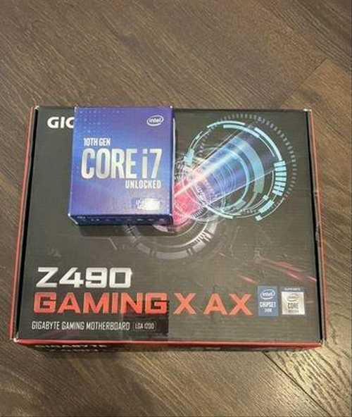 Core i7 10700k и Gigabyte z490 gaming x ax