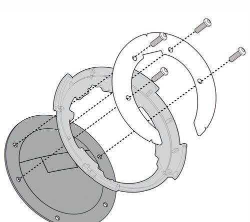 Крепление сумки на горловину бака Givi BF14