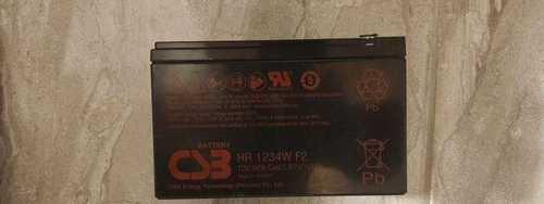 Аккумулятор CSB HR1234W F2 Brand New 2021 12v 9Ah