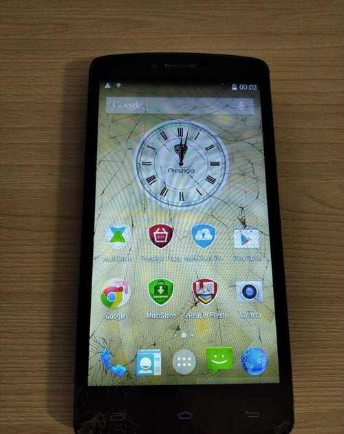 Prestigio MultiPhone 5550 рабочий разбит экран