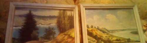 Картина маслом на холсте диптих Вятка Киров