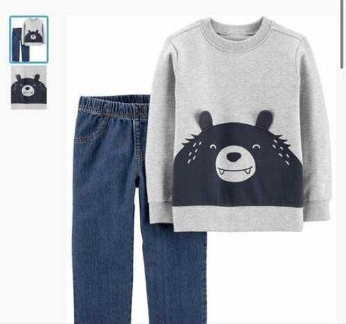 Carters штаны джинс, толстовка 92 2 года