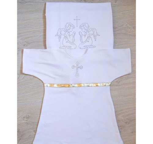 Арго Крестильный комплект Рубашка р.62 Пеленка 90