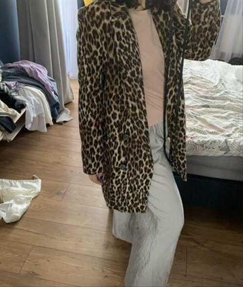 Пиджак пальто шерсть Zara M