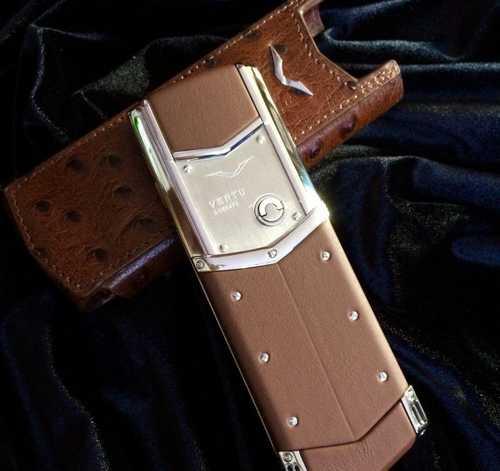 Vertu Signature S Design Brown Stainless Steel
