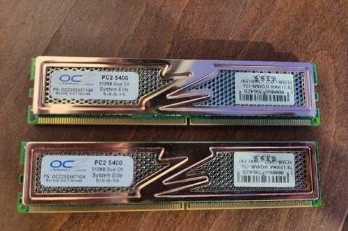 Оперативная память OCZ 1GB (512MBx2), DDR2