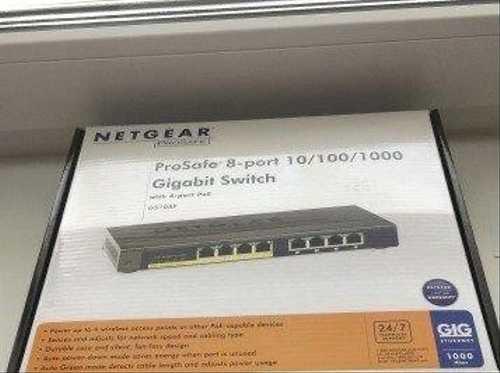 Коммутатор Netgear GS108P новый