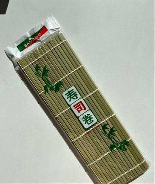 Новый коврик циновка для суши роллов бамбук 26х27