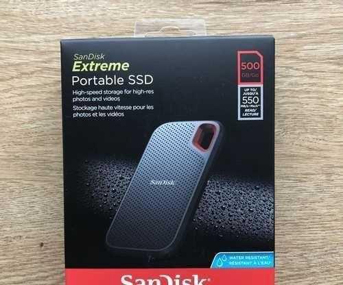 Внешний SSD Sandisk Extreme Portable 500Gb (Новый)