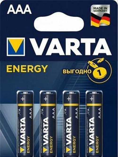 Батарейка Varta energy LR3 / AAA BL4 Alkaline 1.5V