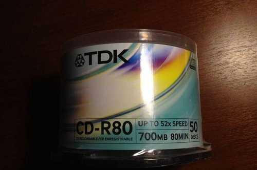 Болванка TDK CD-R80 700мв 80Min - 50шт