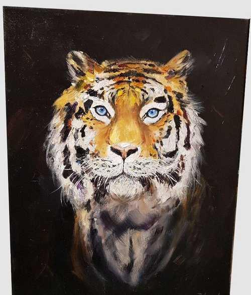 Картина маслом на холсте "Тигр"