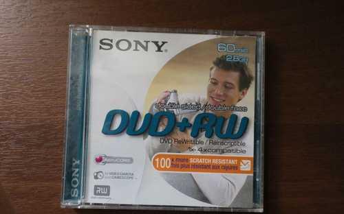 Диск DVD+ RW, для цифровой видеокамеры. Sony 2,8G