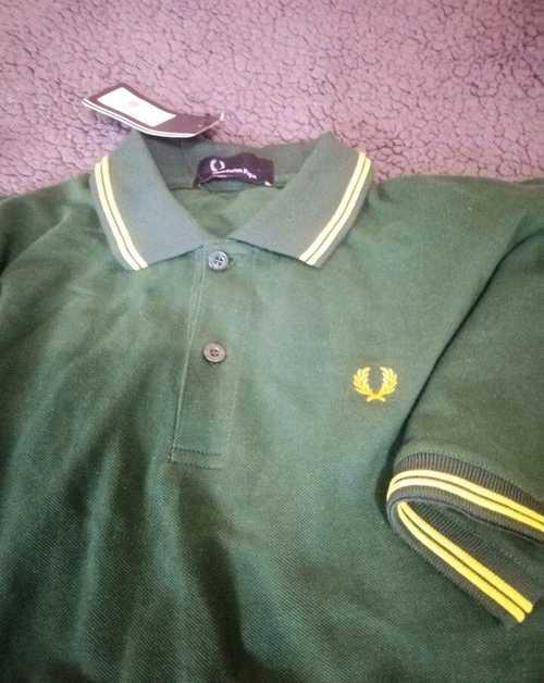 Fred perry polo тенниска зелёная новое поло