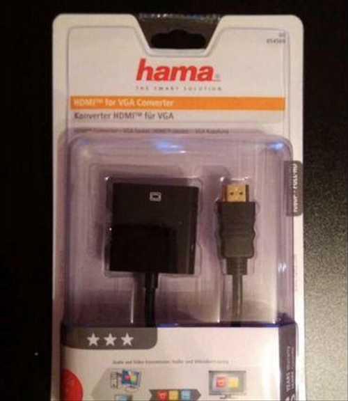 Адаптер Hama H-54569 hdmi (m) /VGA (f) 0.1м