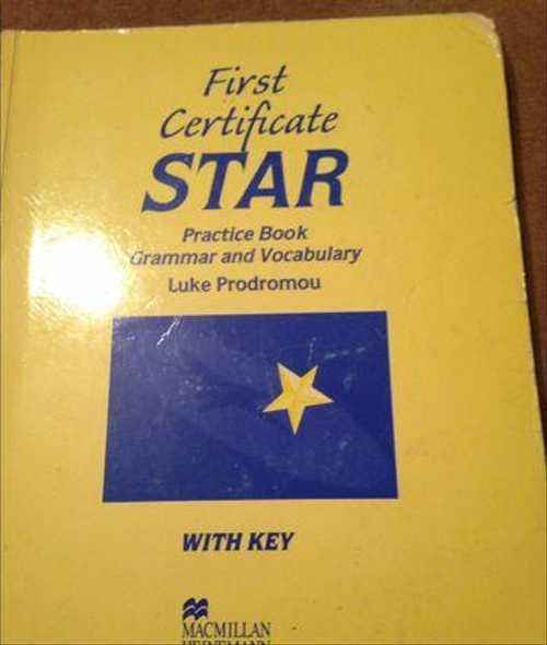 First certificate. star. Practice book